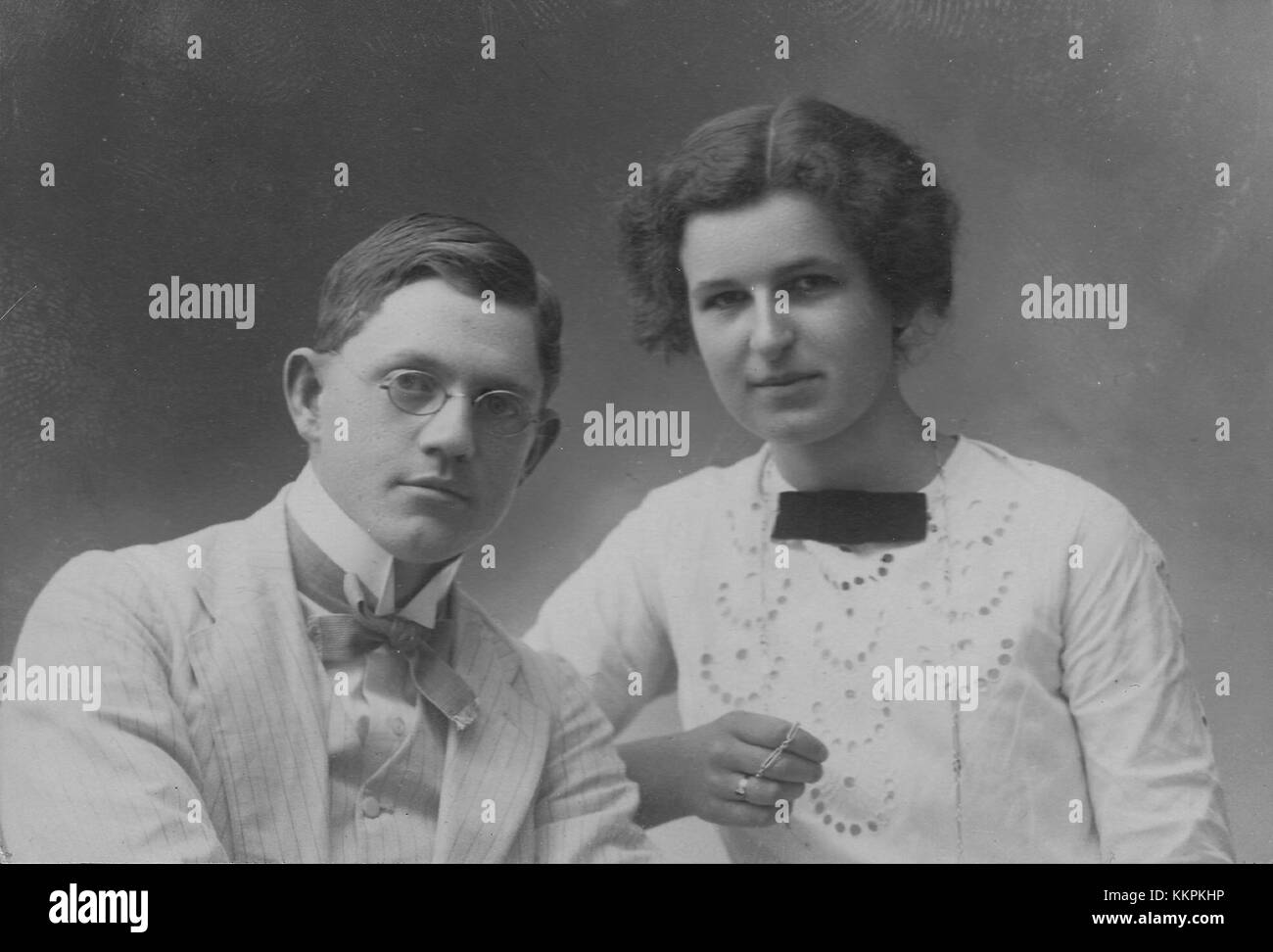 Bernard Karlgren with his wife Inna Stock Photo - Alamy