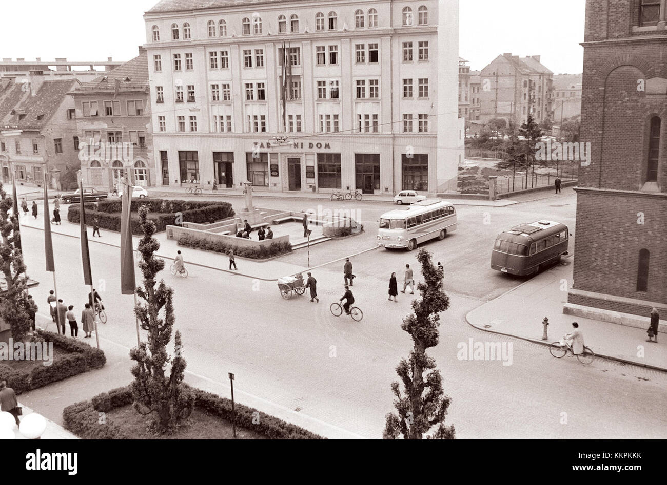 Partizanska cesta in Maribor, captured in 1960, offers a snapshot of ...
