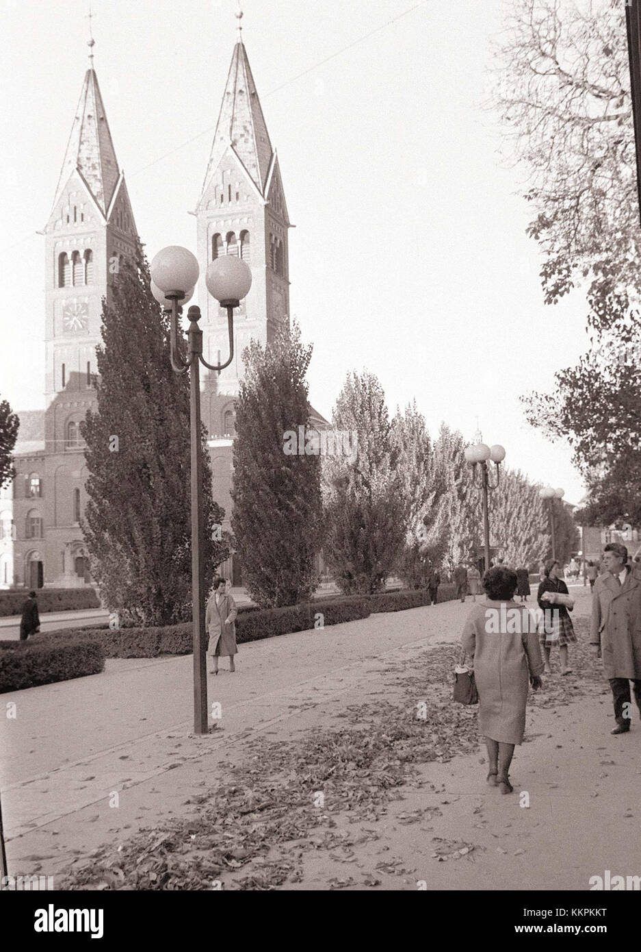 A historical image from 1959 showing Partizanska Cesta in Maribor ...