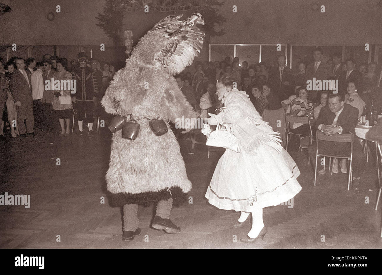 The Pustovanje event in Maribor, Slovenia, is a traditional carnival ...