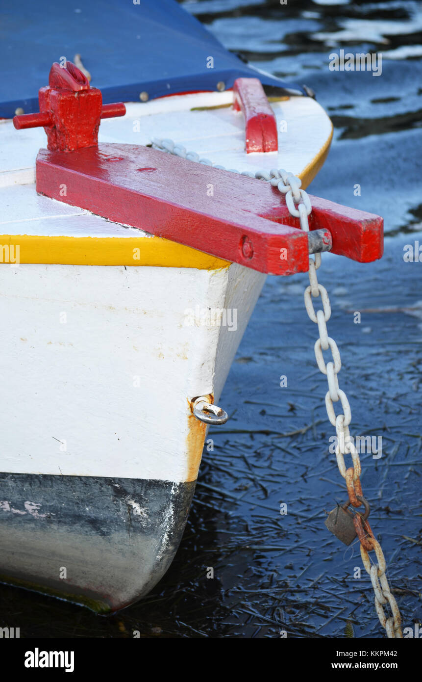 Old colourful boat Stock Photo - Alamy