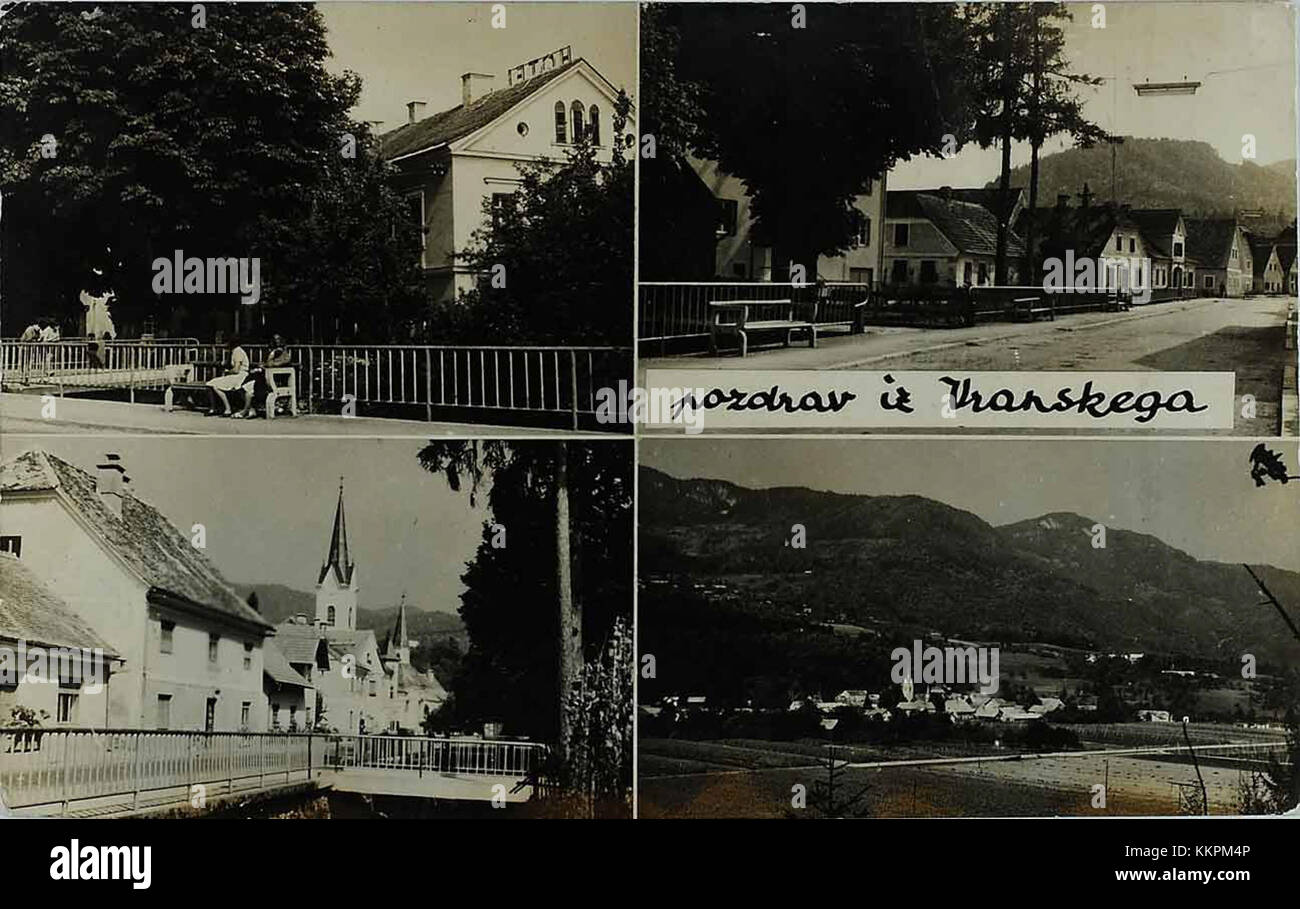 A postcard from Vranske, dated 1967, depicting the scenic beauty of the ...