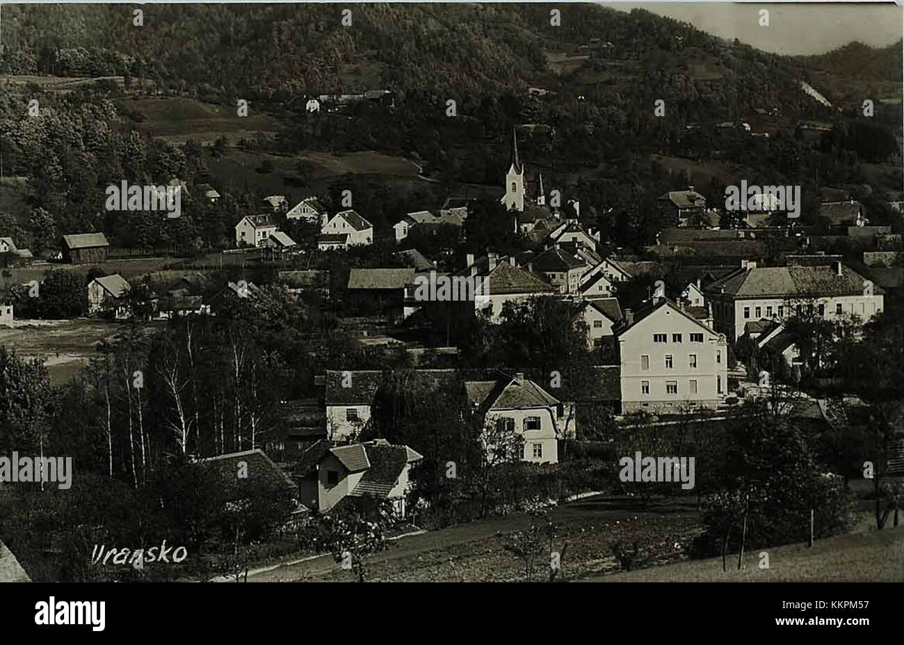 A 1960 postcard depicting Vranske, a town in Slovenia, capturing the ...