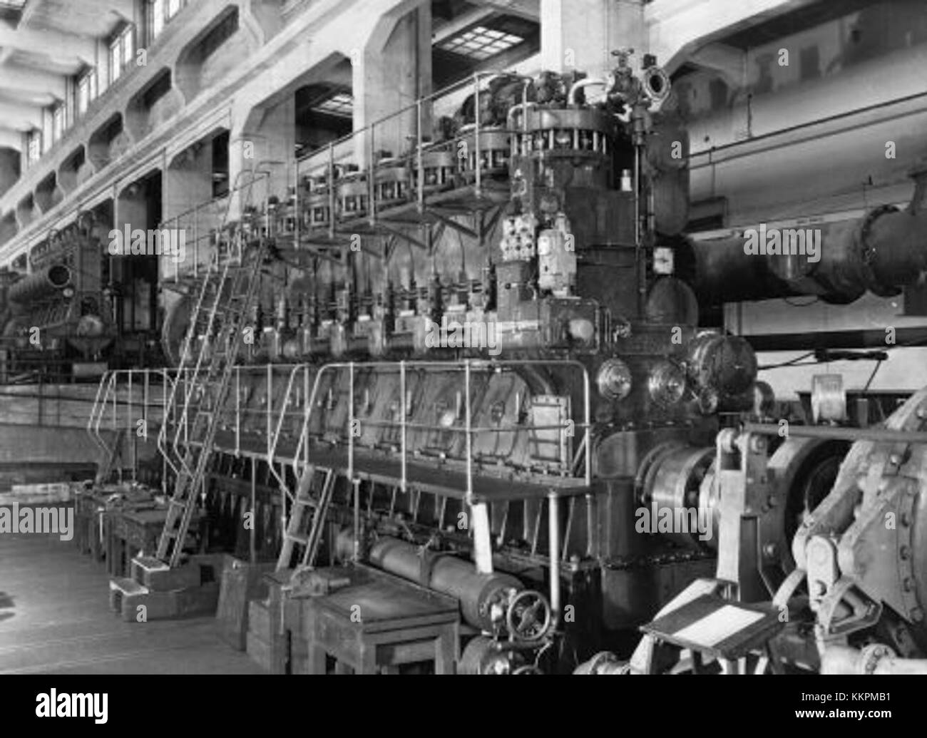 The last diesel engine of the workshop, representing the final phase in ...