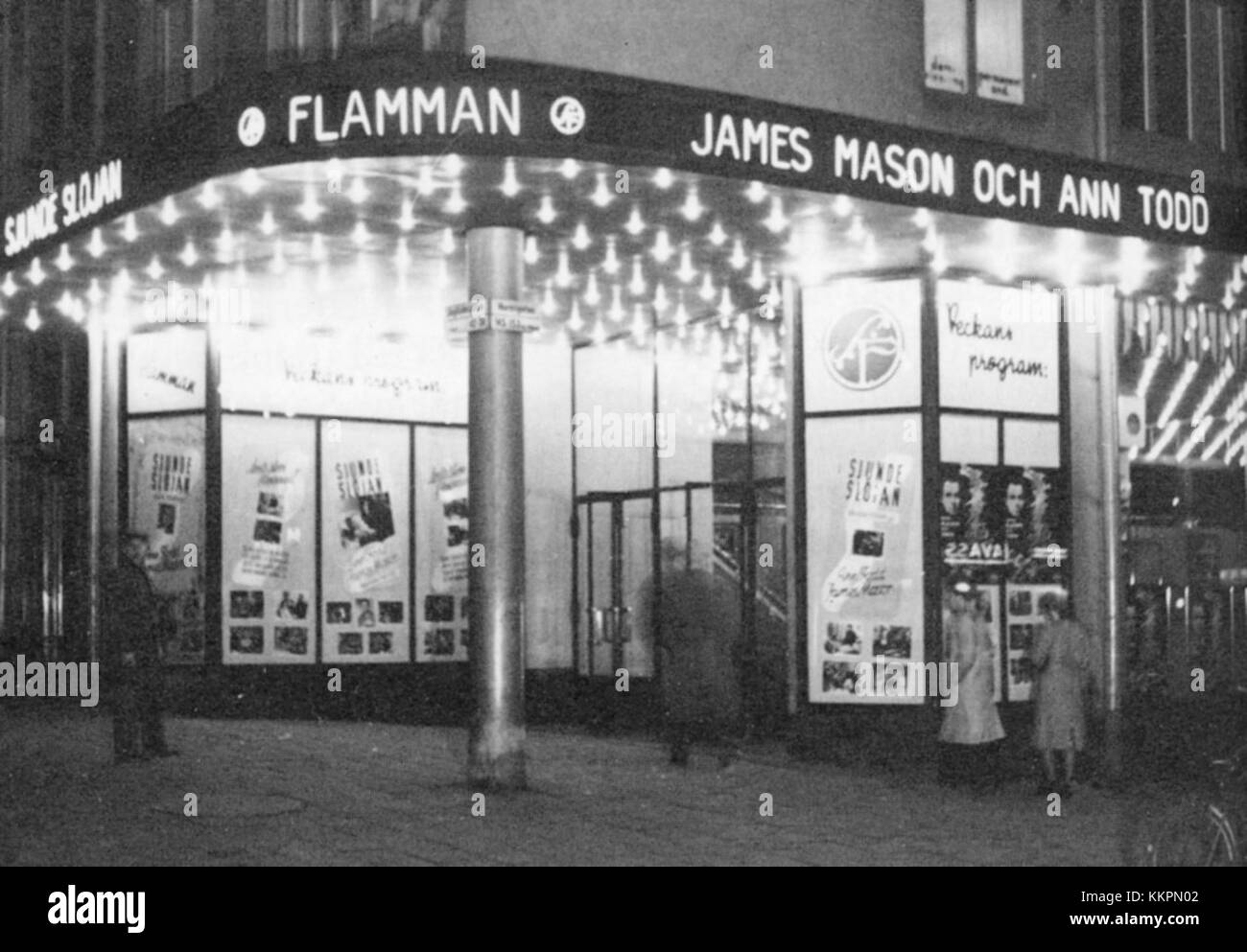 An advertisement or promotional material from the 1930s for Flamman, a ...