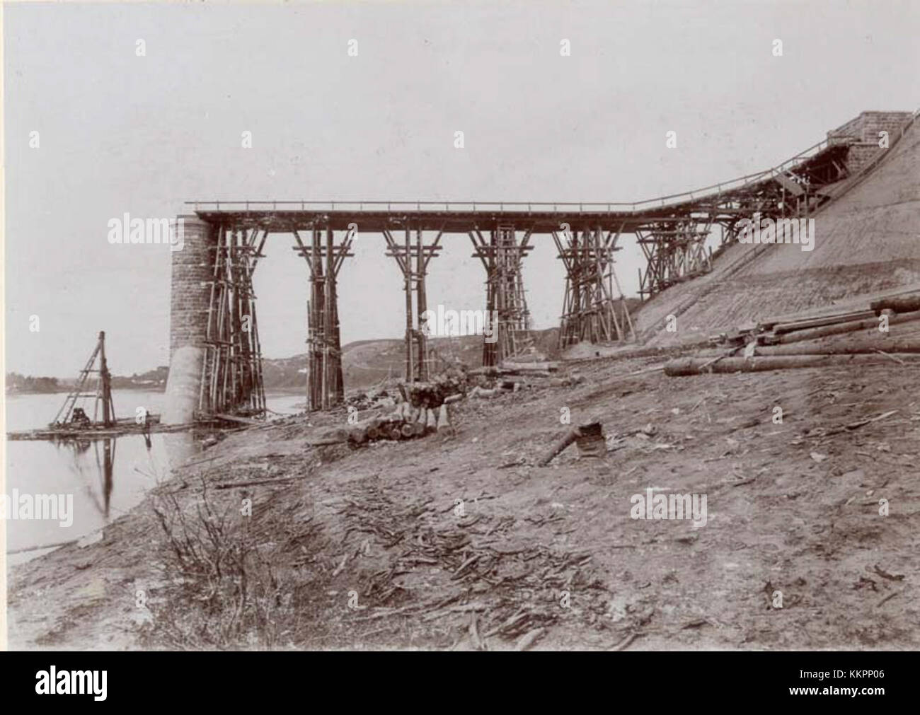 The construction of the bridge over the Niemen River is a major ...