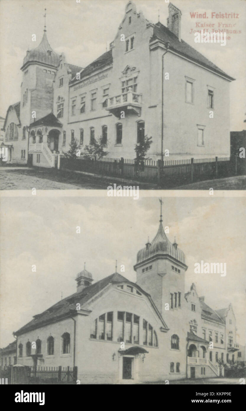 A vintage postcard of Slovenske Bistrice from 1910, showing the townâ ...
