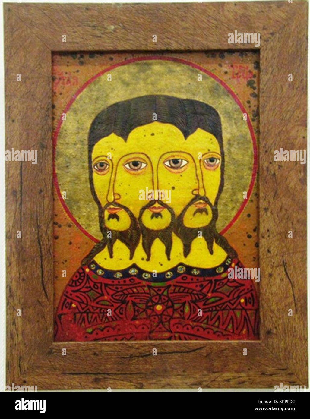 The Trinity icon, created in early 20th-century Russia, is a ...