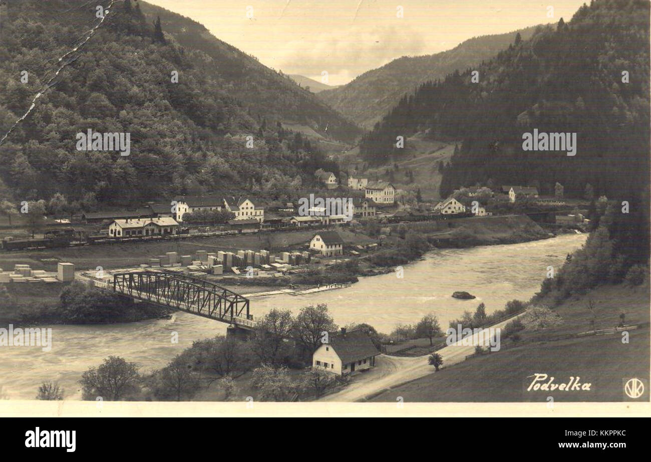 This postcard from Podvelke, dating back to 1918, captures a glimpse of ...