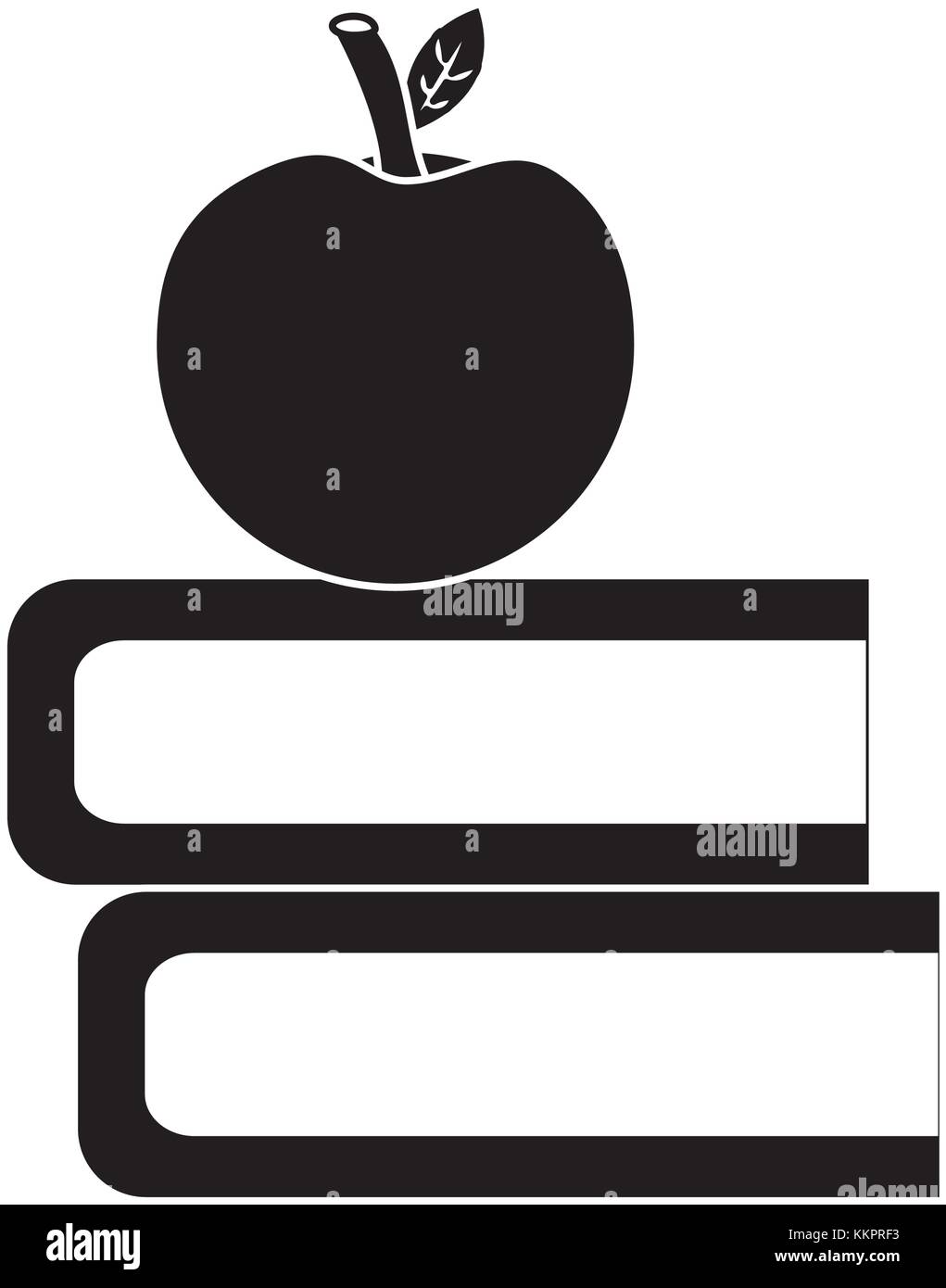 back to school apple and book Stock Vector Image & Art - Alamy