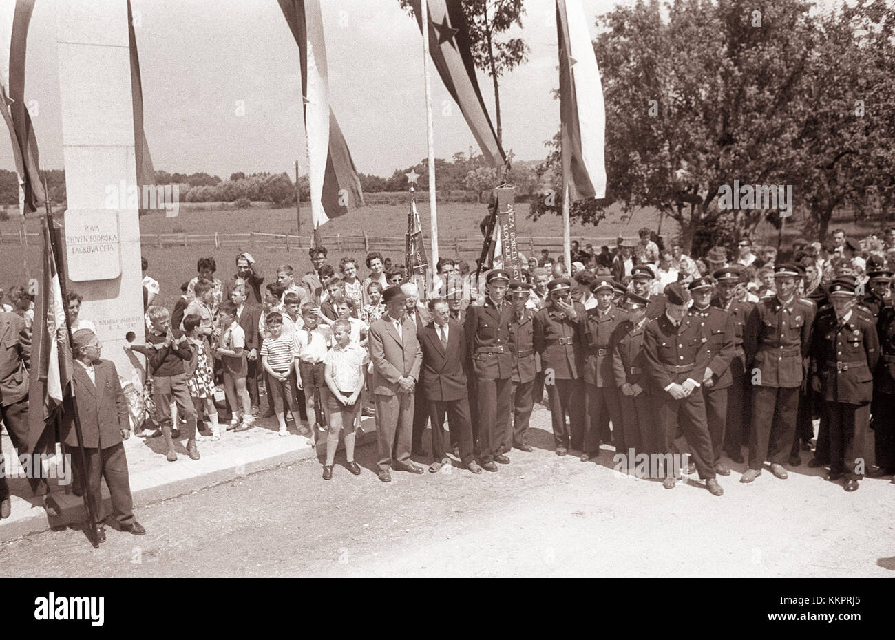 This image from 1962 shows the commemoration event for the Day of ...