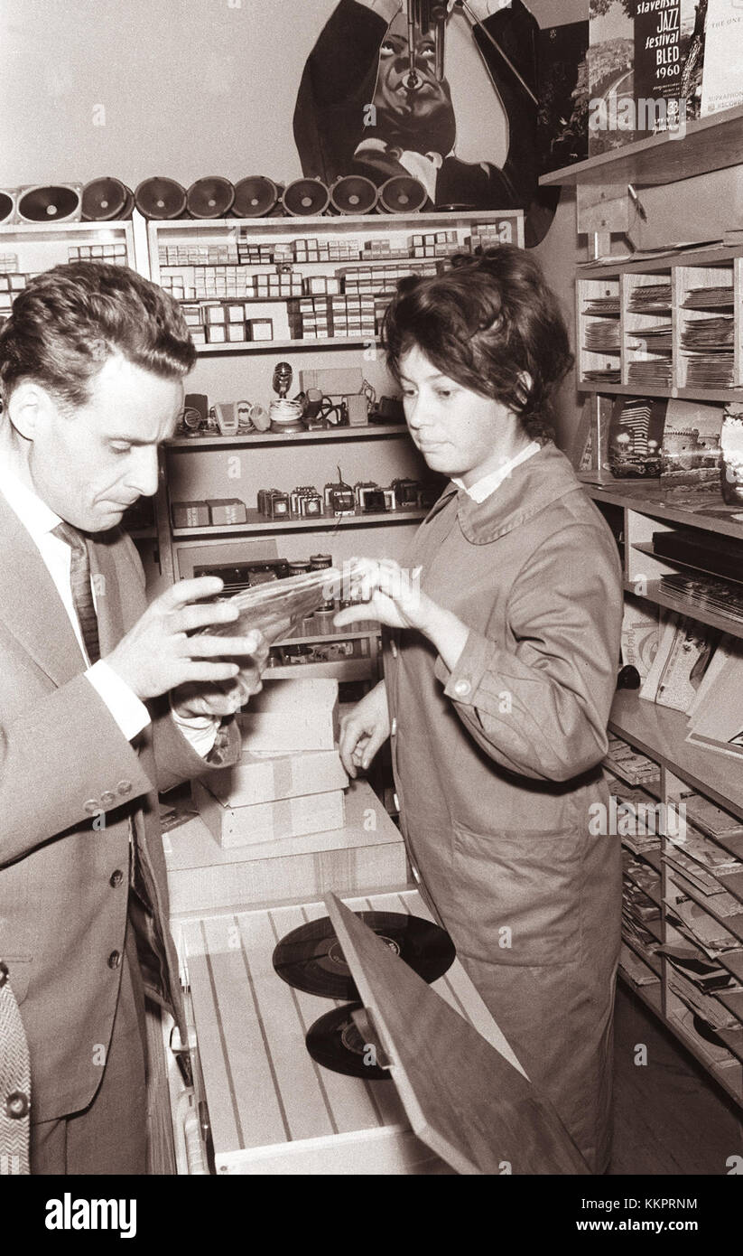 A 1961 photograph of Elektromercator, a popular store on Stanetova ...