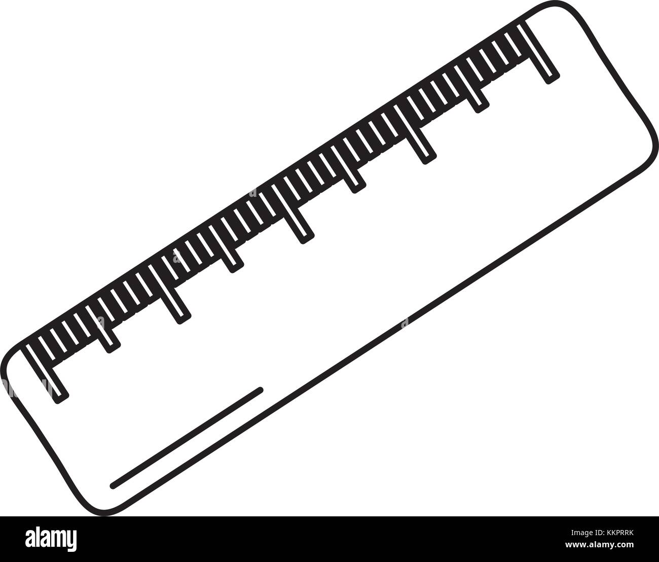 school ruler measure geometric scale equipment icon Stock Vector Image ...