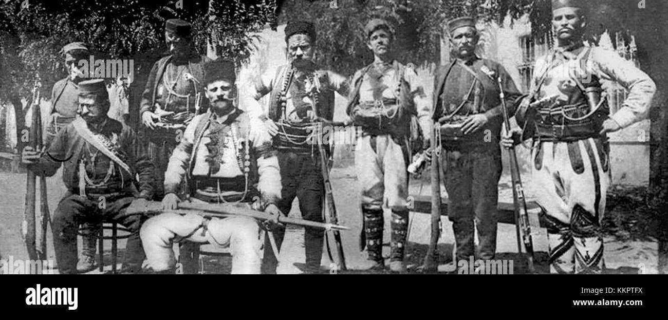 The Chetniks were a Serbian paramilitary group, and this reference ...