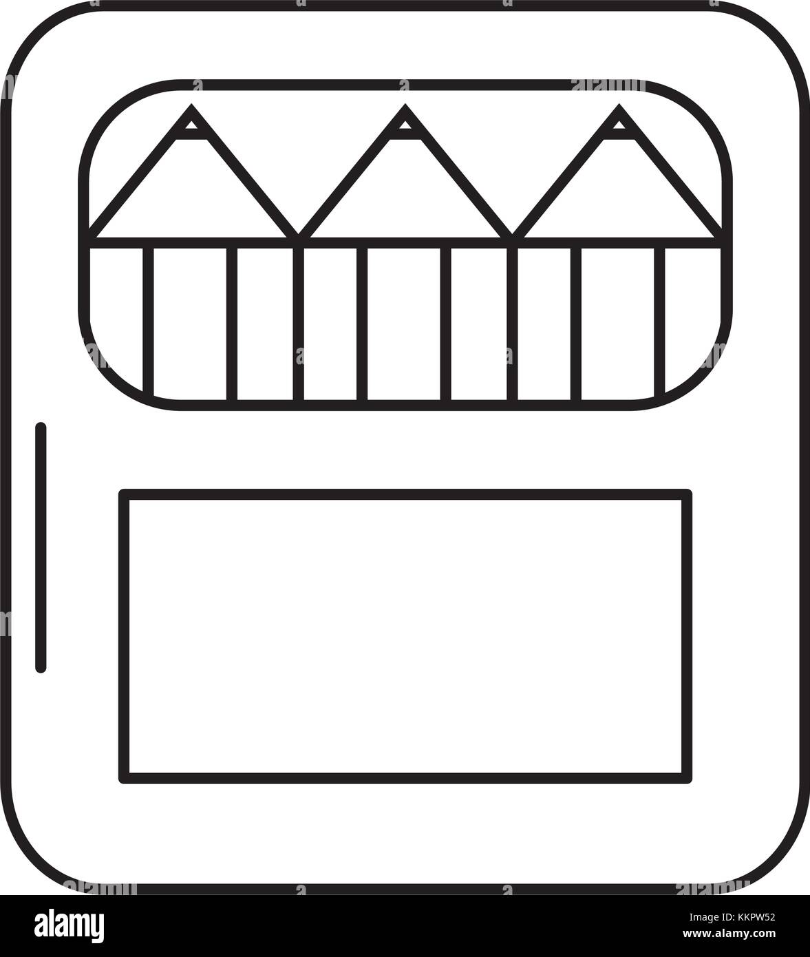 school color in box art supplies accessory Stock Vector Image & Art - Alamy