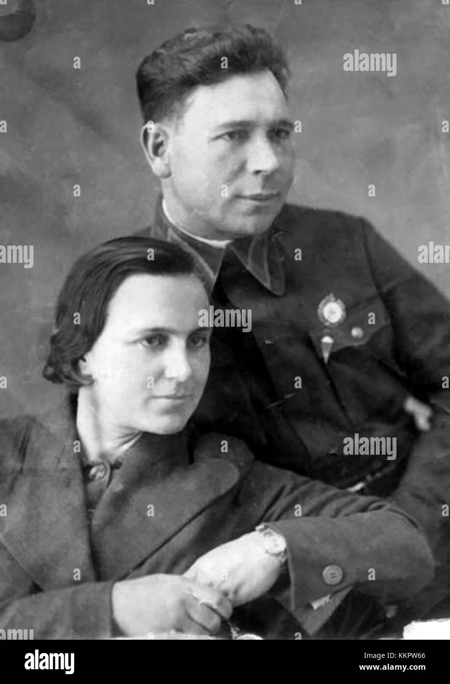 Ivan Kravchenko with wife Stock Photo - Alamy