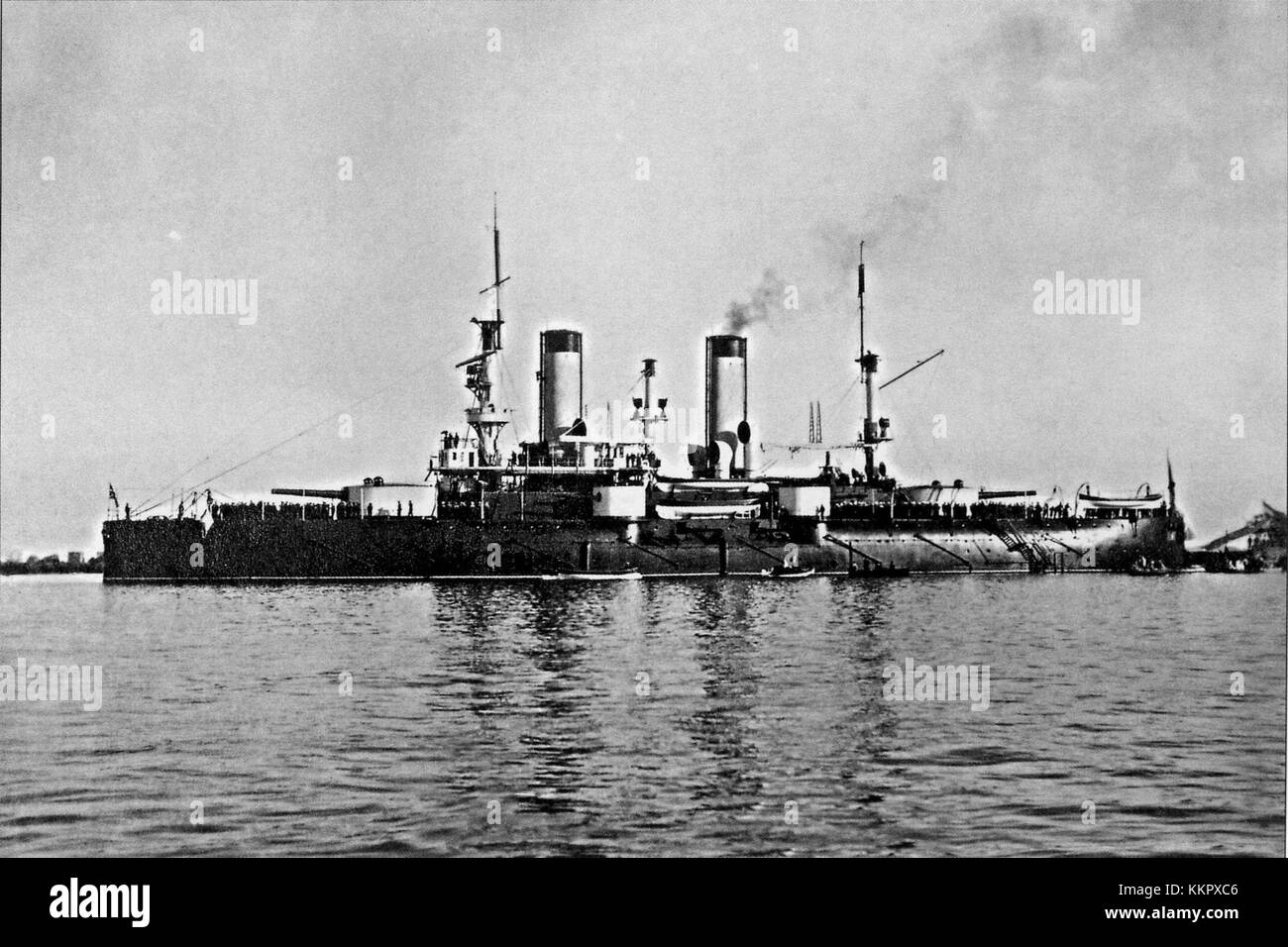 Early 1900s battleship Black and White Stock Photos & Images - Alamy