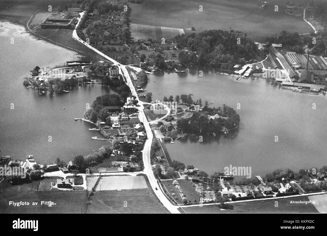 The Fittja Bridge, built in the 1940s or 1950s, is a historical ...