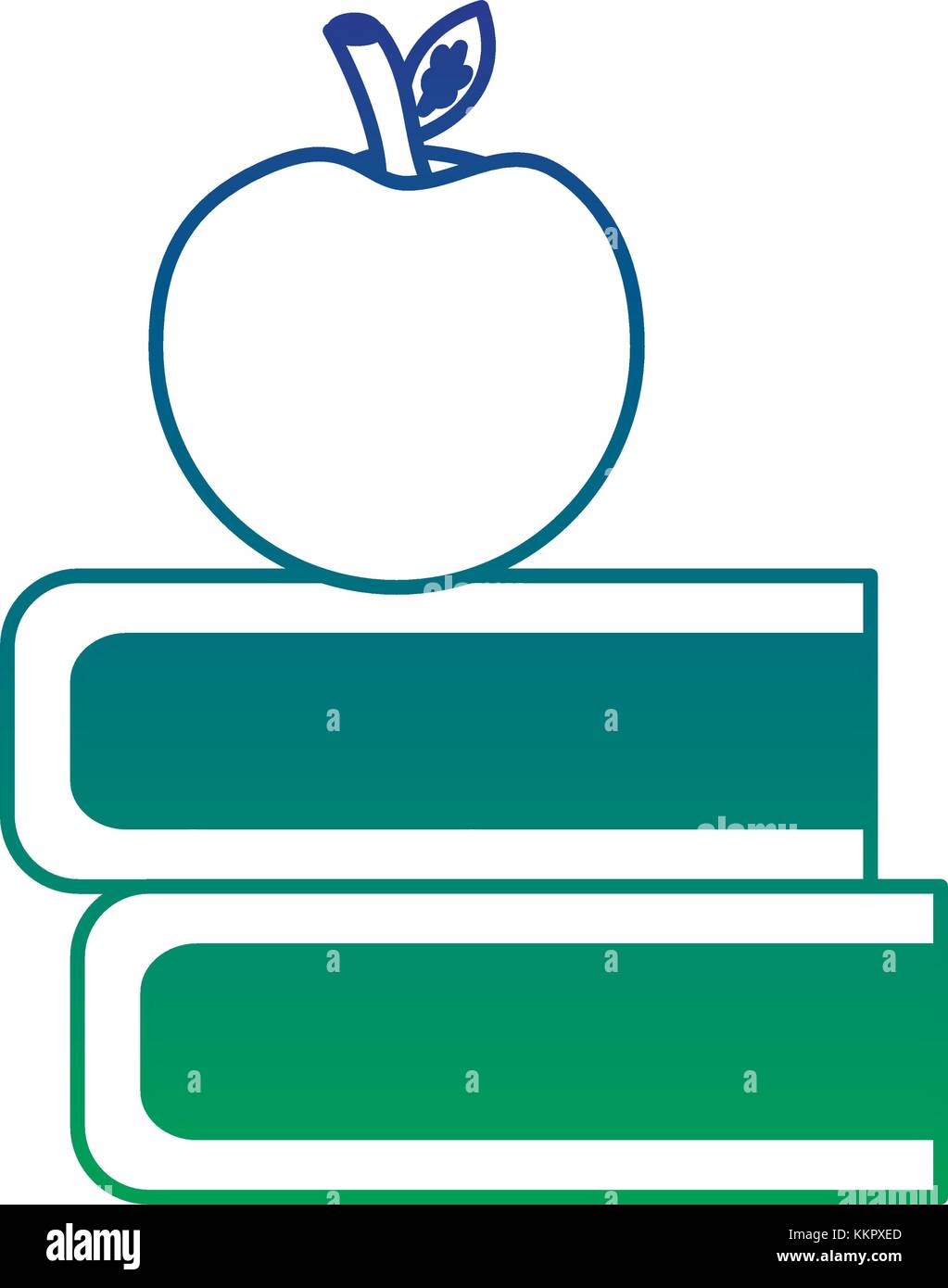 back to school apple and books Stock Vector Image & Art - Alamy