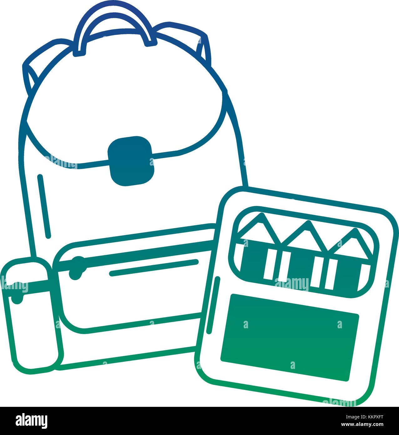 Crayon container Stock Vector Images - Alamy