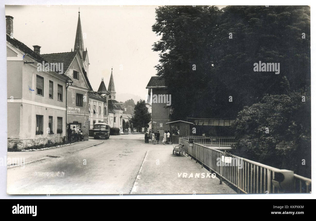This historical postcard from Vranske, capturing an early 20th-century ...