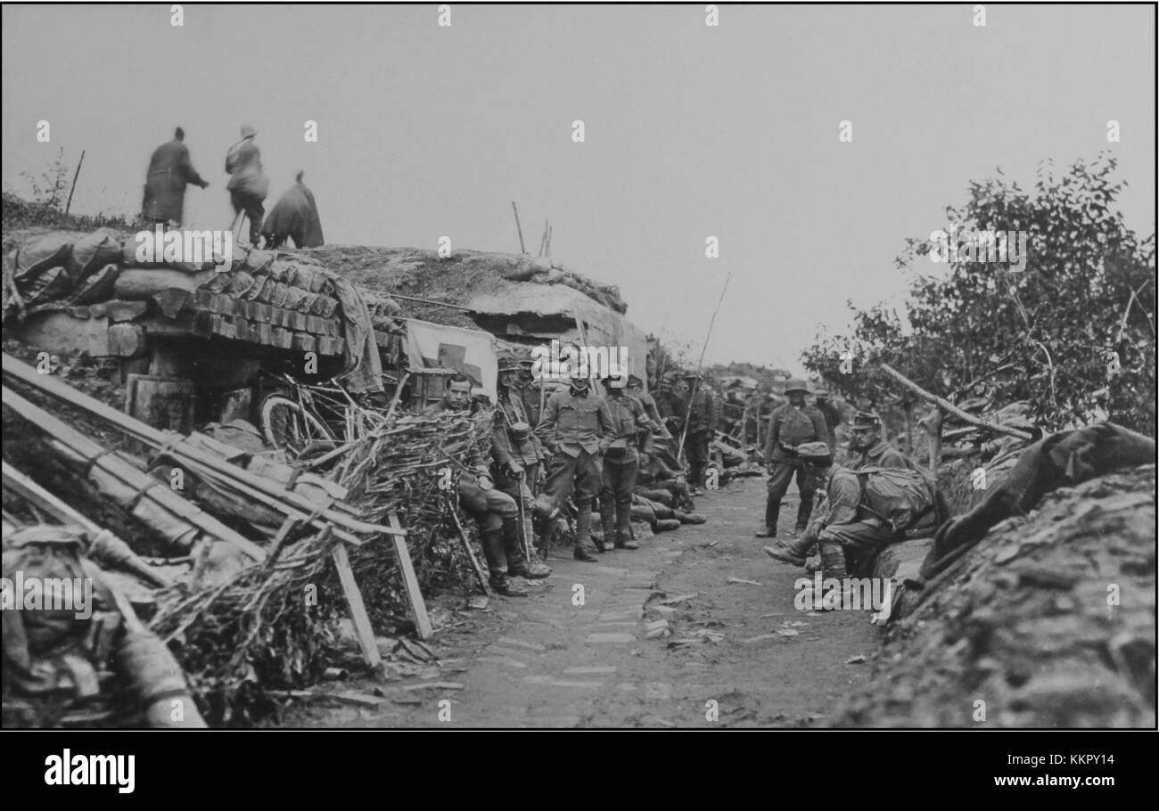 This image depicts soldiers resting on the right bank of the Piave ...