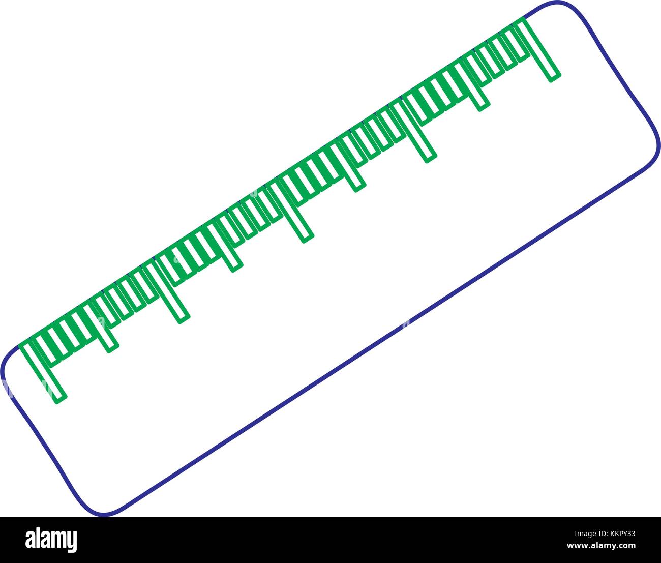 school ruler measure geometric scale equipment icon Stock Vector Image ...