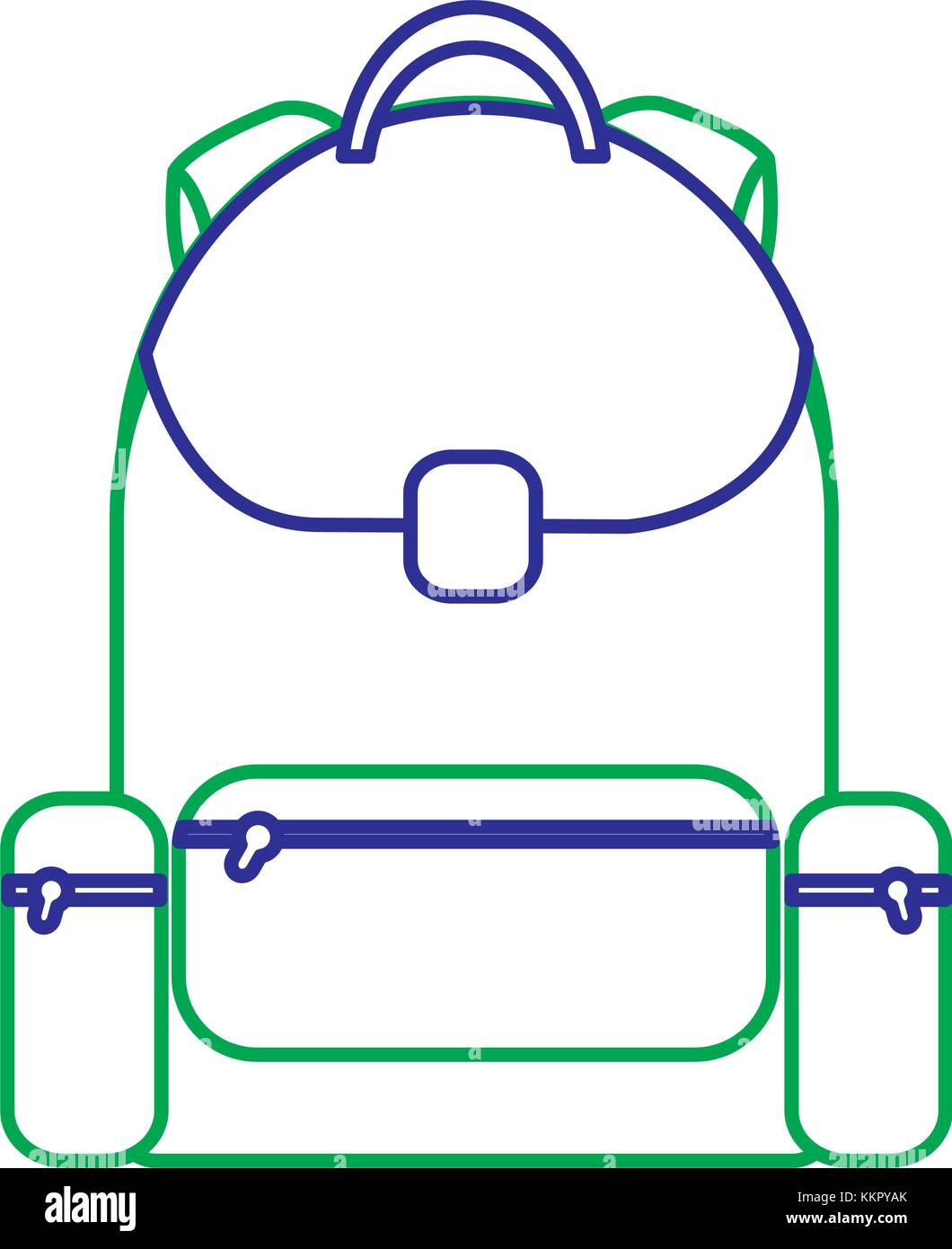 school backpack bag handle zipper Stock Vector Image & Art - Alamy