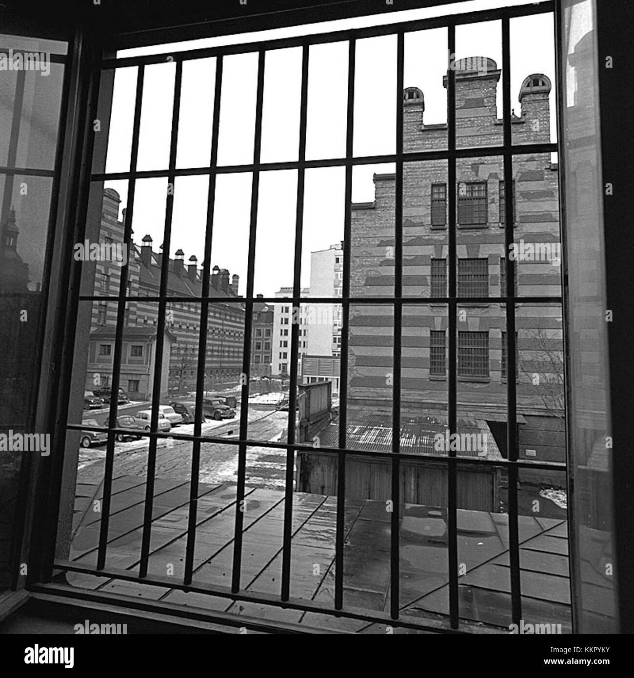 Bergsgatan 48 in 1958 represents an address in Sweden, likely depicting ...