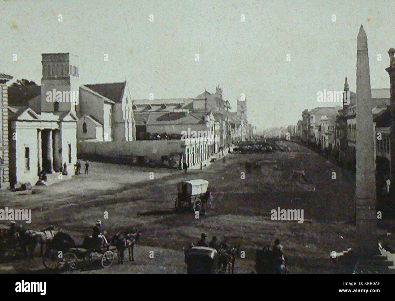 This historical photograph from 1853 captures a view of Port Elizabeth ...