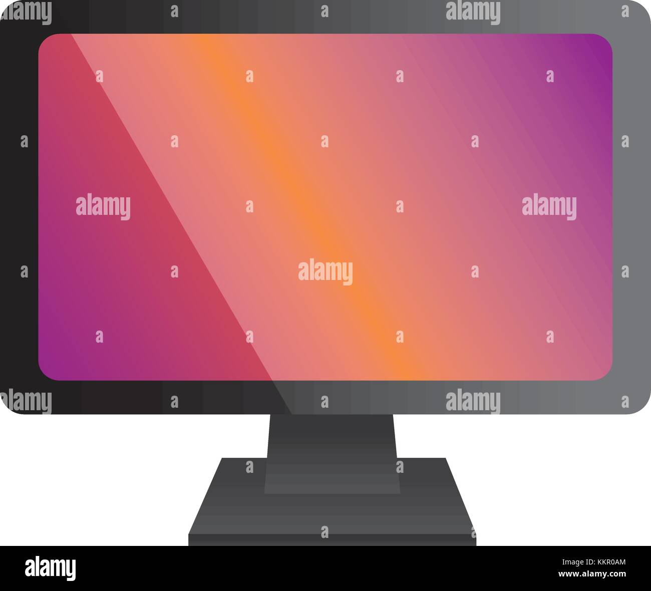 monitor of computer device technology icon Stock Vector Image & Art - Alamy