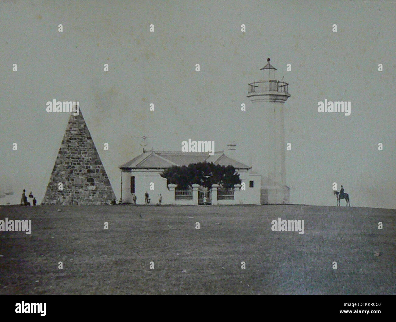 This early photo of Port Elizabeth in South Africa features the iconic ...