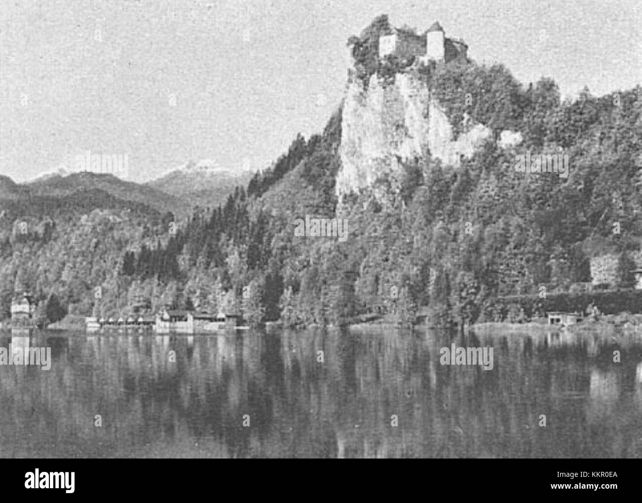 Medieval bled castle Black and White Stock Photos & Images - Alamy