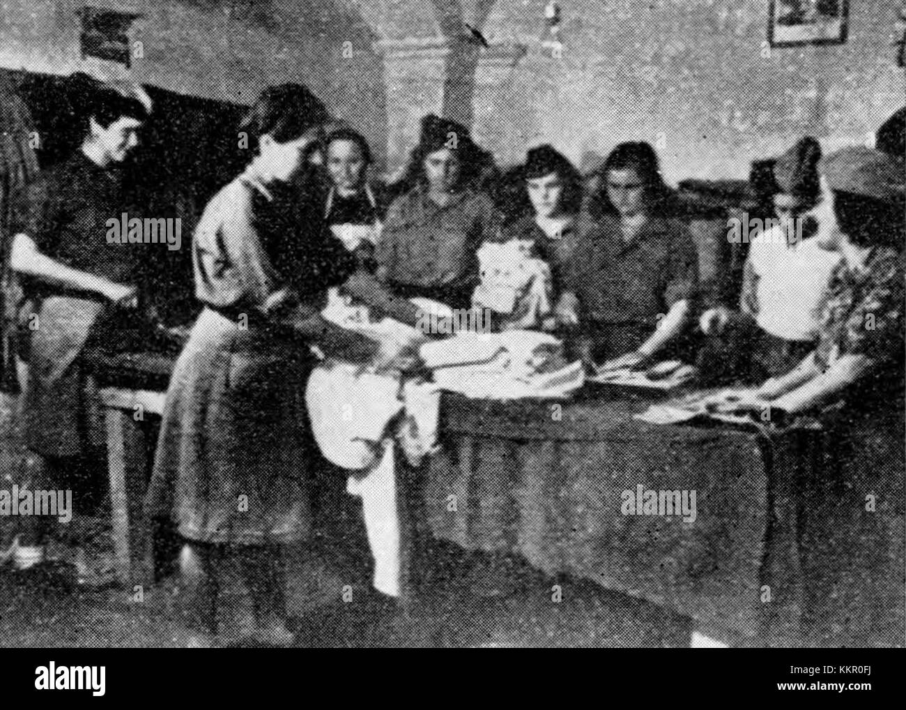 This image depicts Partisan women in action within the 4th Overseas ...