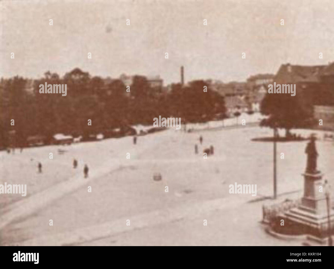 Vodnikov Square in Ljubljana, Slovenia, is a historic public space ...