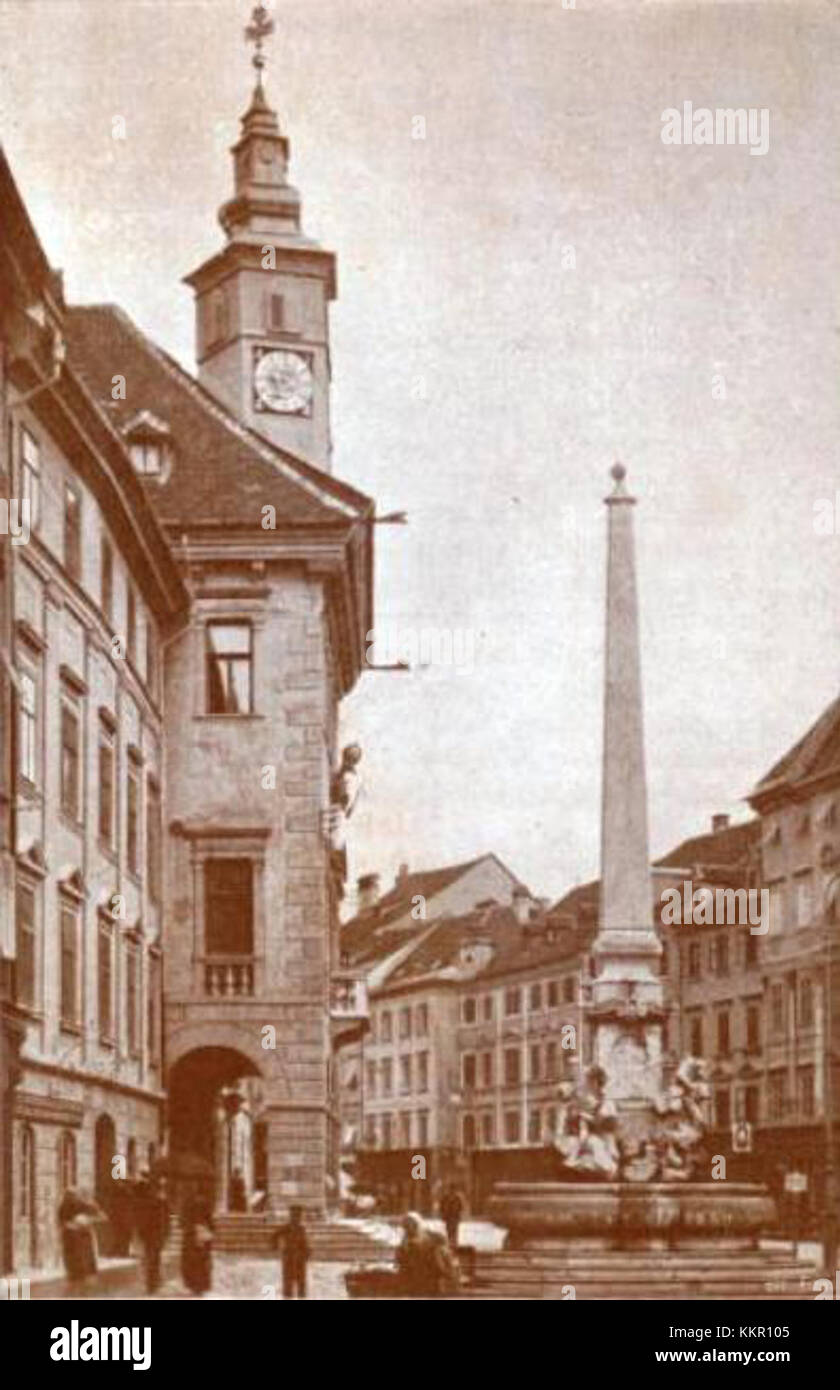 The Ljubljana Magistrate with Robb's Fountain is an important ...