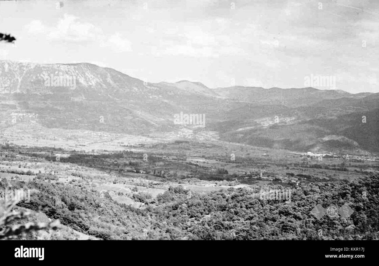 A historical photograph or map from 1958 showing locations in the ...