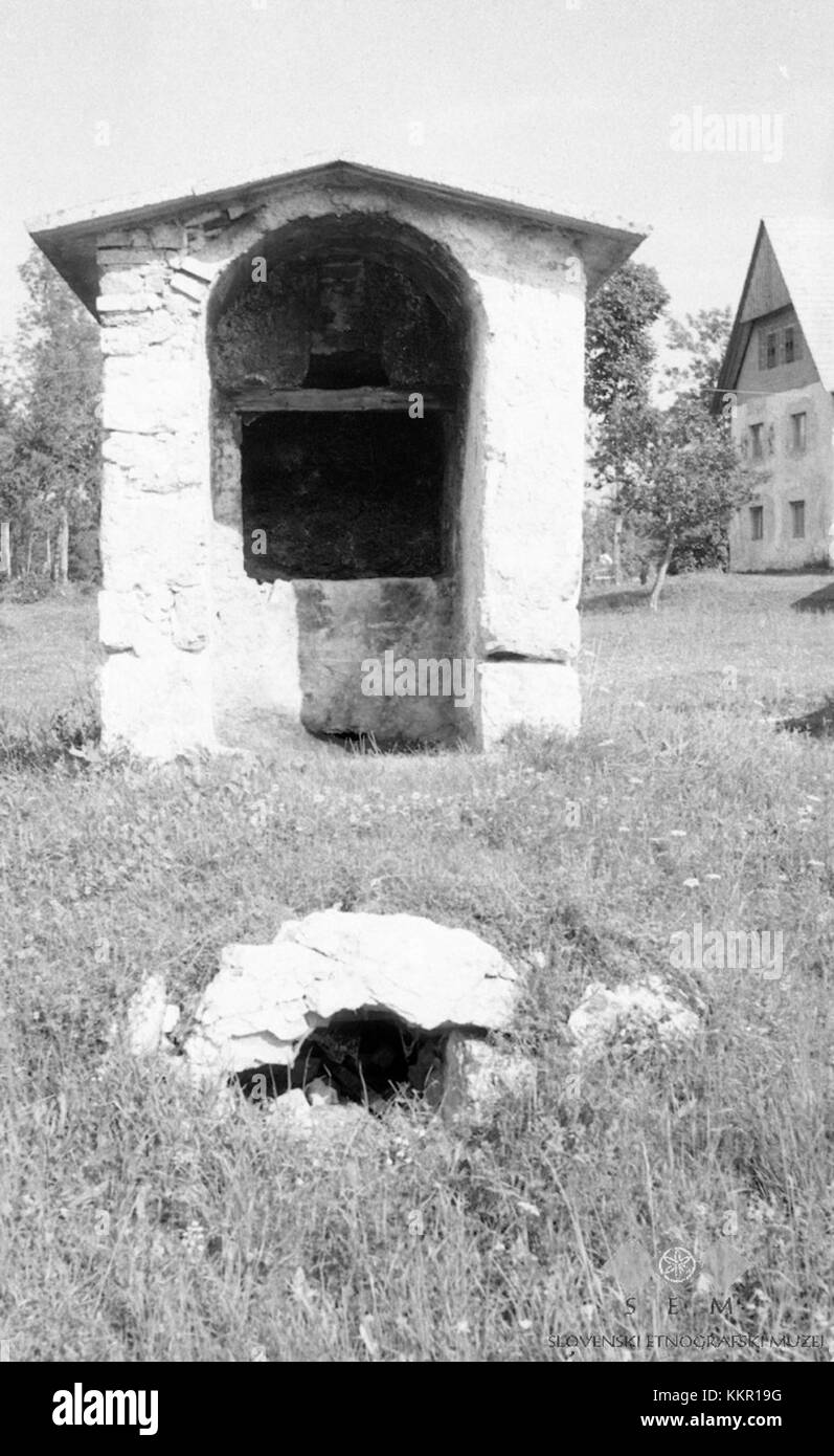 Image of Habet's flax pit in Zadlog, taken in 1959. The photograph ...