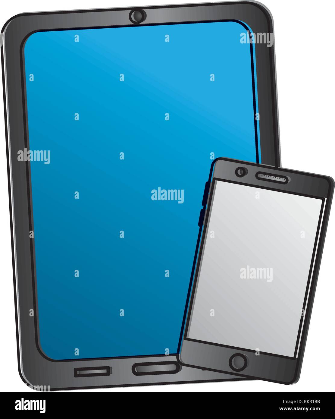 device technology tablet computer and mobile phone Stock Vector Image ...