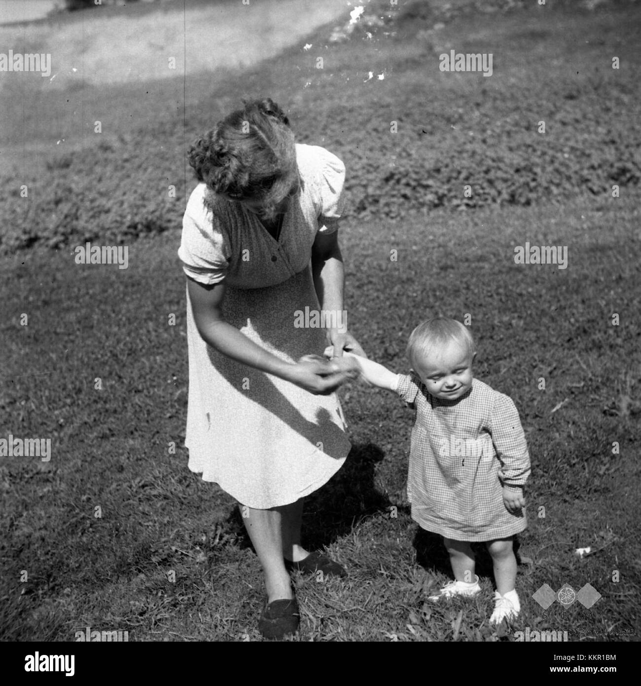 A historical photograph from 1959, depicting the treatment of rickets ...