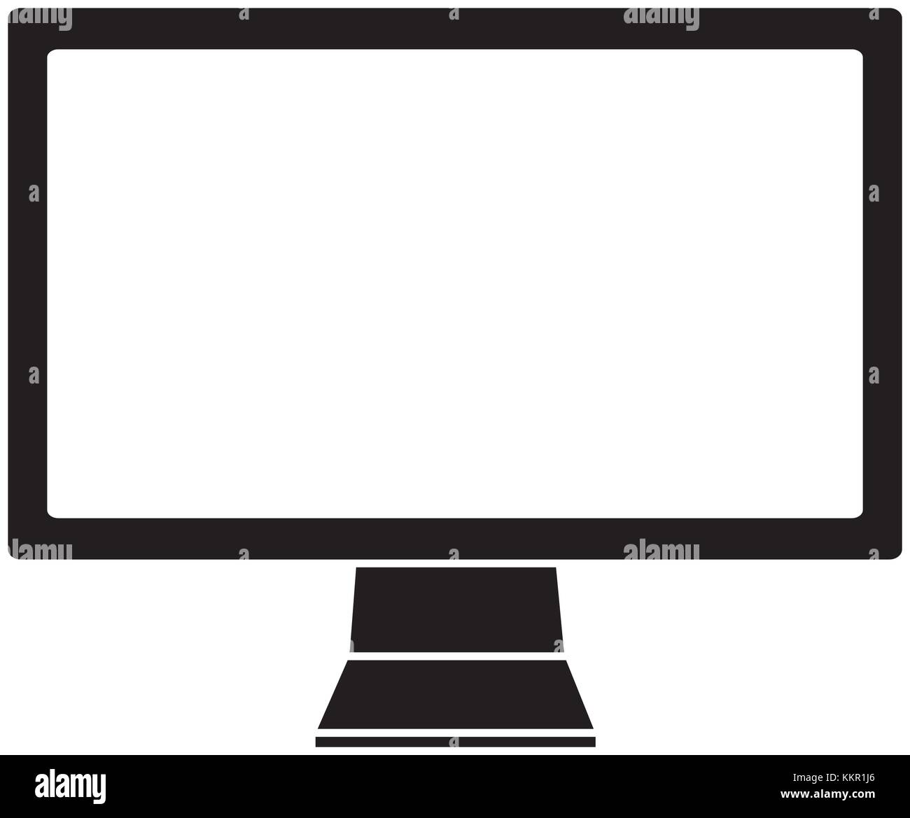 monitor computer keyboard technology device screen Stock Vector Image ...