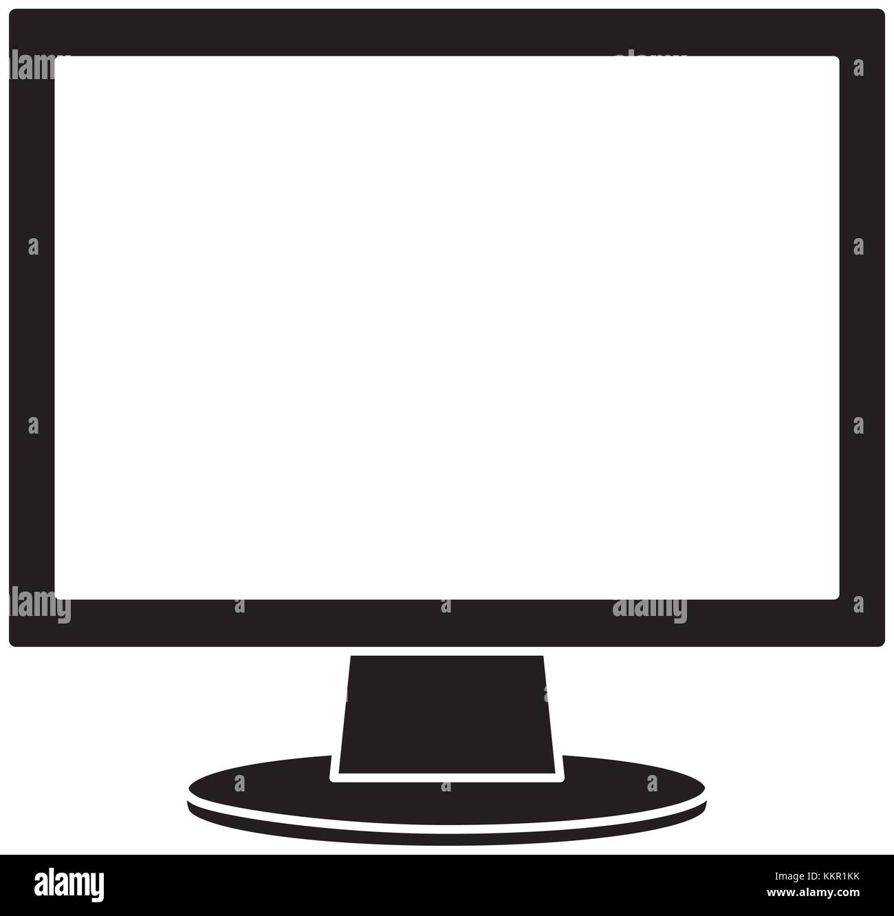 Monitor Computer Keyboard Technology Device Screen Stock Vector Image And Art Alamy