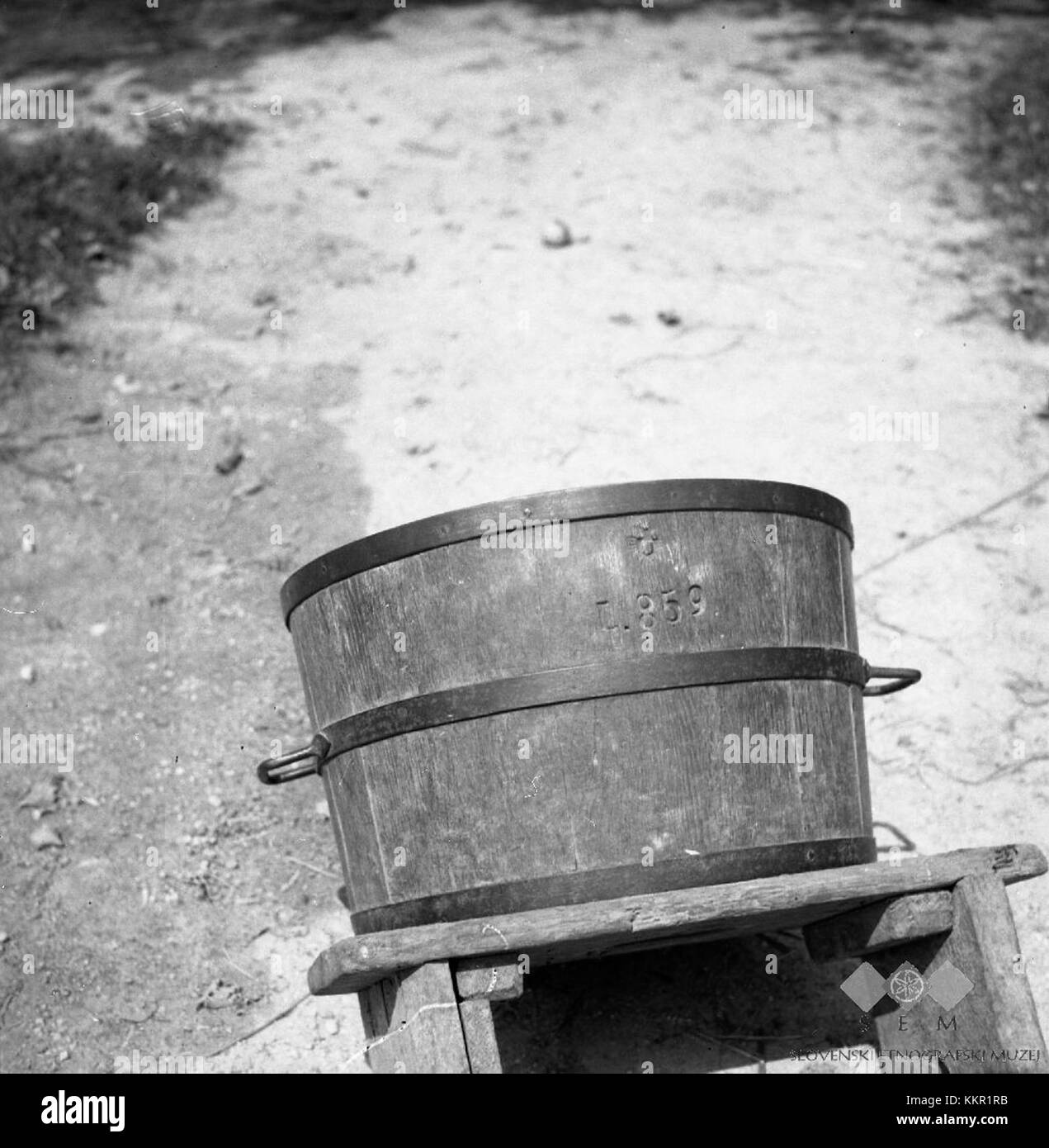 Mernik z letnico 1859, Brinje 1961 Stock Photo - Alamy