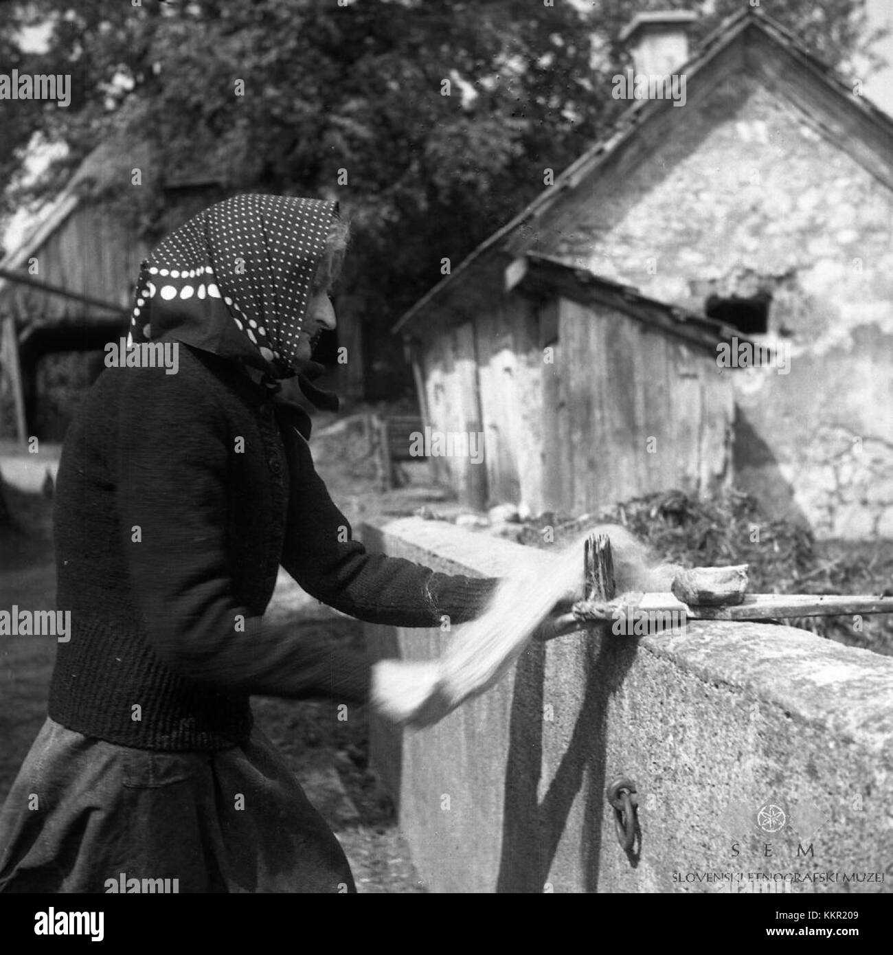 This image captures the 'Stresa predivo,' a woolen textile produced in ...