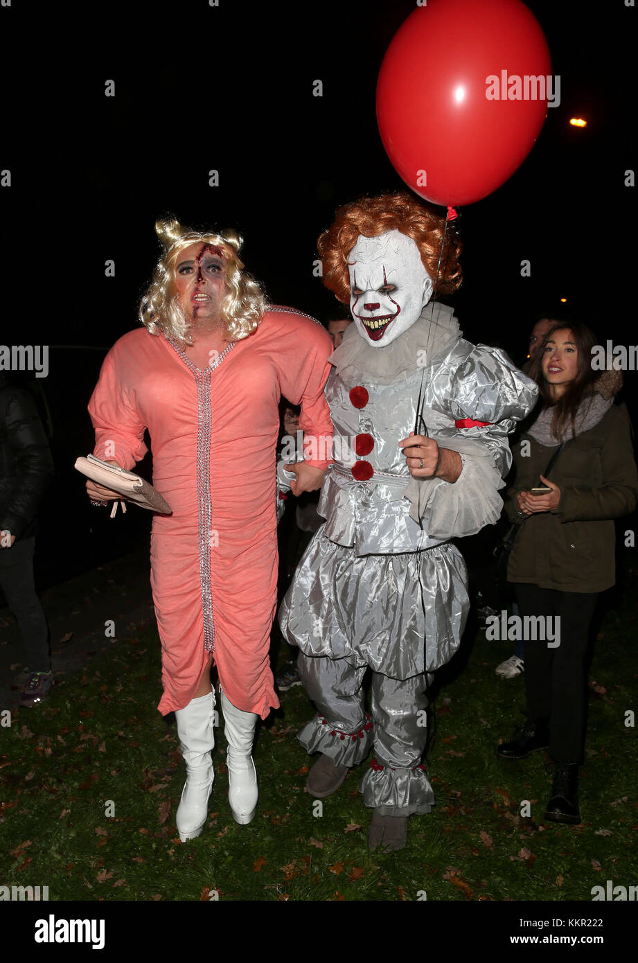 Celebrities attend the Jonathan Ross Halloween Party Featuring: Alan ...