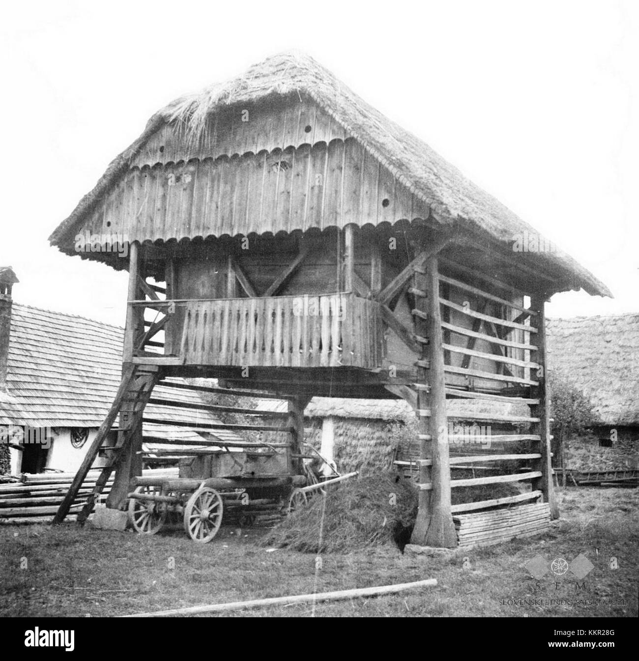 The Kozolec s podom from Ponova Vas, photographed in 1948, is a ...