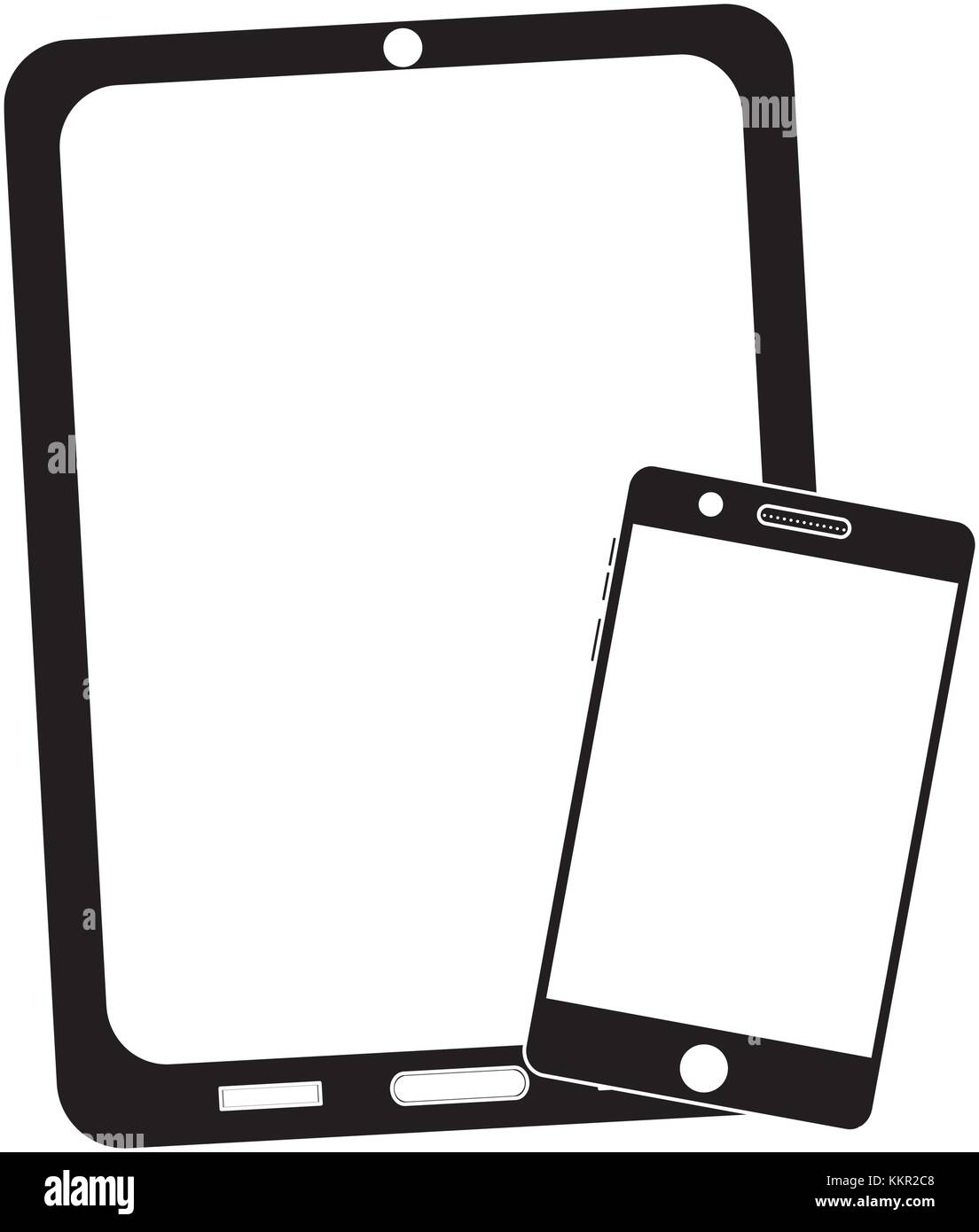 device technology tablet computer and mobile phone Stock Vector Image ...
