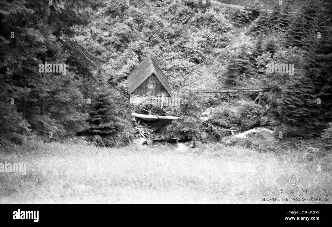 Photograph of Rakovec, a village in Slovenia, featuring a mill in a ...