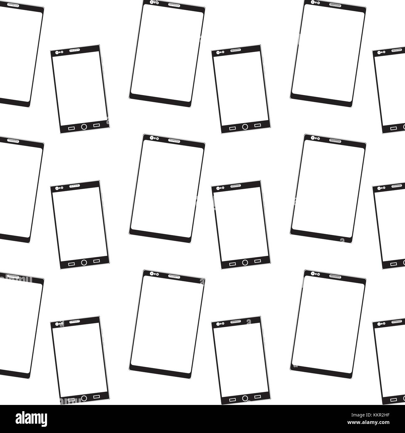 mobile devices smartphone digital seamless pattern Stock Vector Image ...