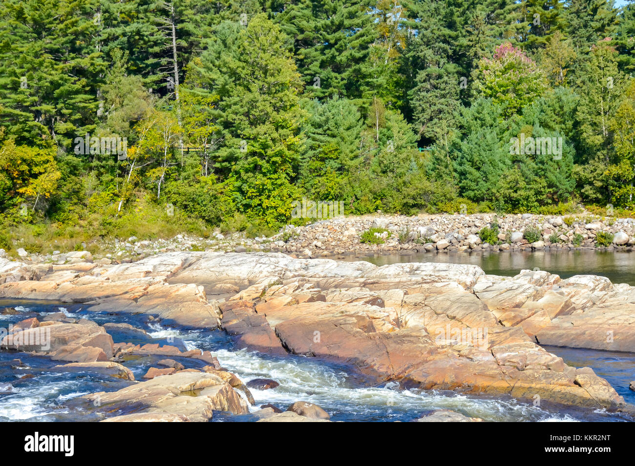 River rocks and currents in Quebec, Canada Stock Photo - Alamy